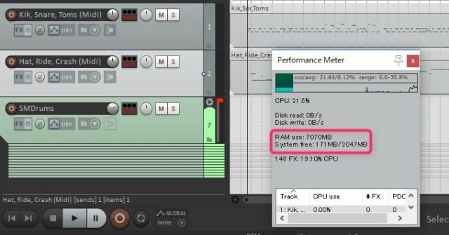 フリーのドラム音源 SM DRUMS をREAPERで使う（もちろん他のDAWでも使えます）